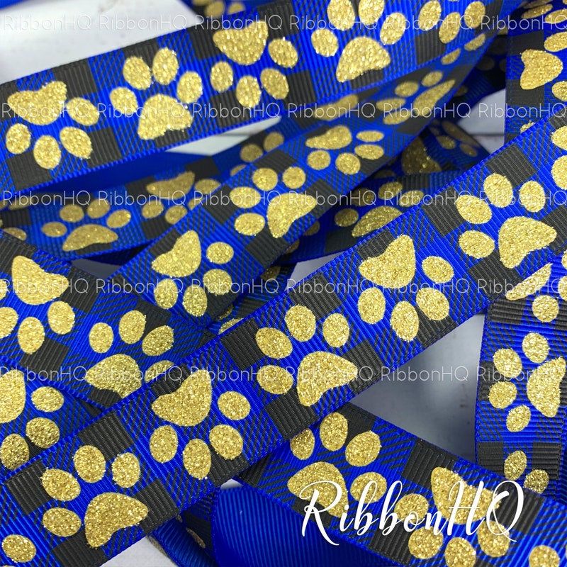 Paw Print Ribbon - Etsy