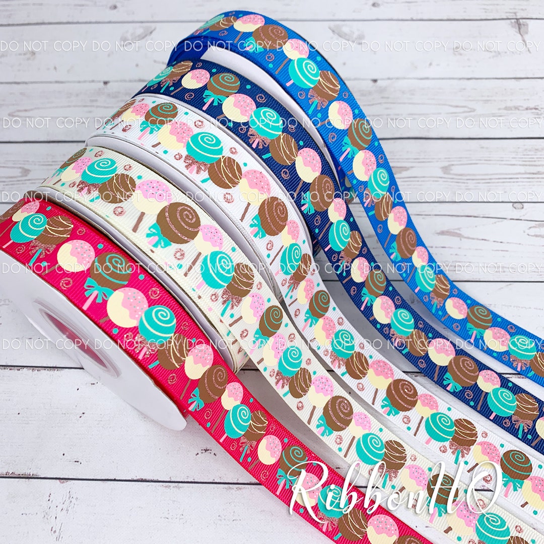 Cake Pop Ribbon- 7/8 Grosgrain Ribbon- Baking- Food- Parties- U.S ...