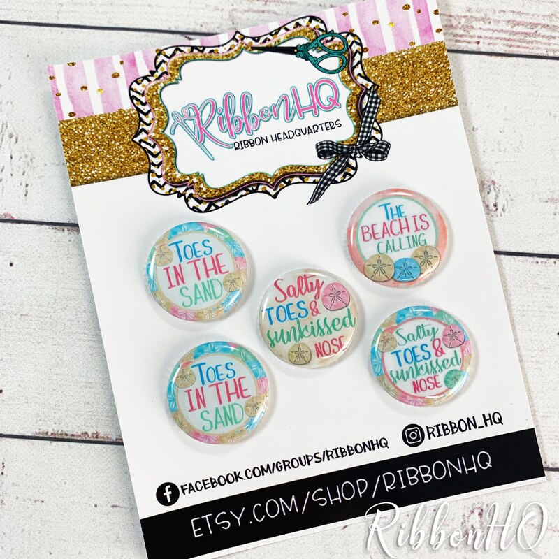 Beach Theme Buttons - Etsy