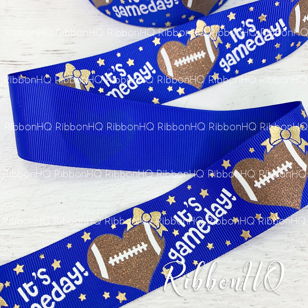 1.5" It's Gameday Ribbon - Football Season- Grosgrain Ribbon - Hairbows ...