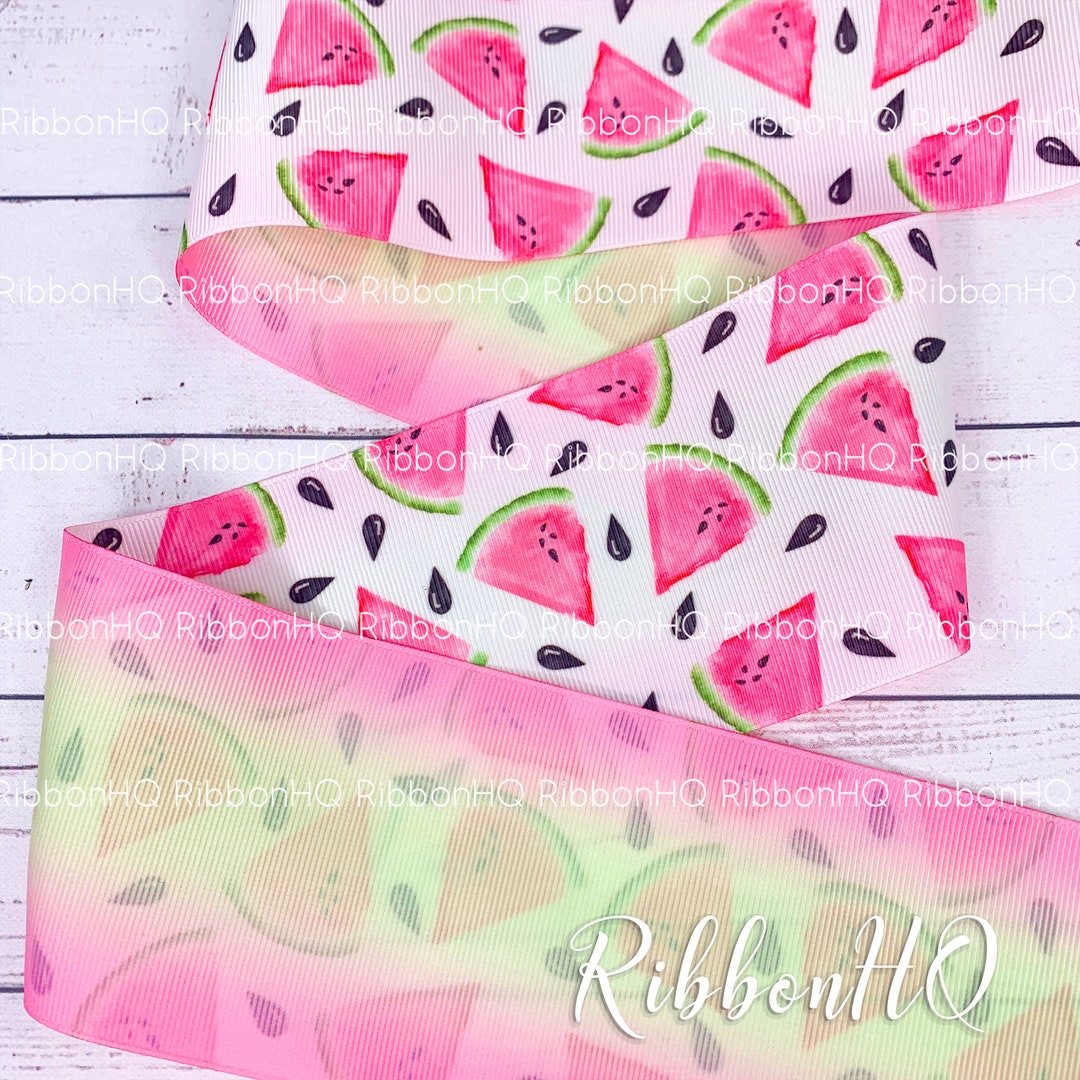 3" Watermelon Ribbon- Summer Ribbon - Ribbon With Watermelons - 3 ...