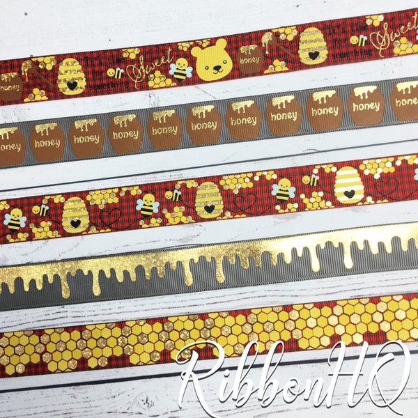 Bee Grosgrain Ribbon - Etsy