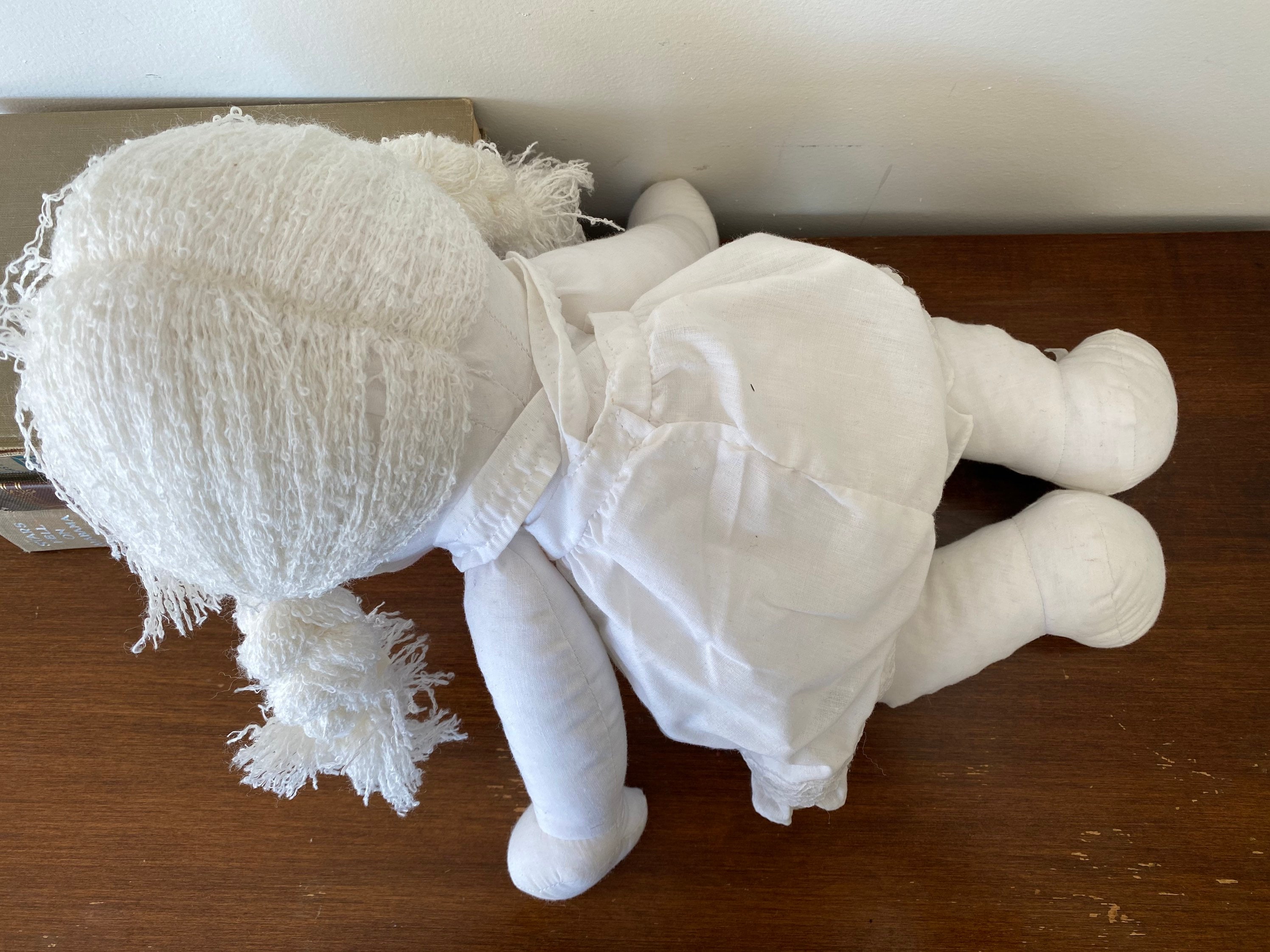 Vintage White Rag Doll - Etsy