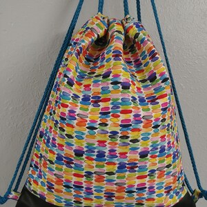 Watercolor Drawstring Bag Handmade Drawstring Backpack Toy Sack ...