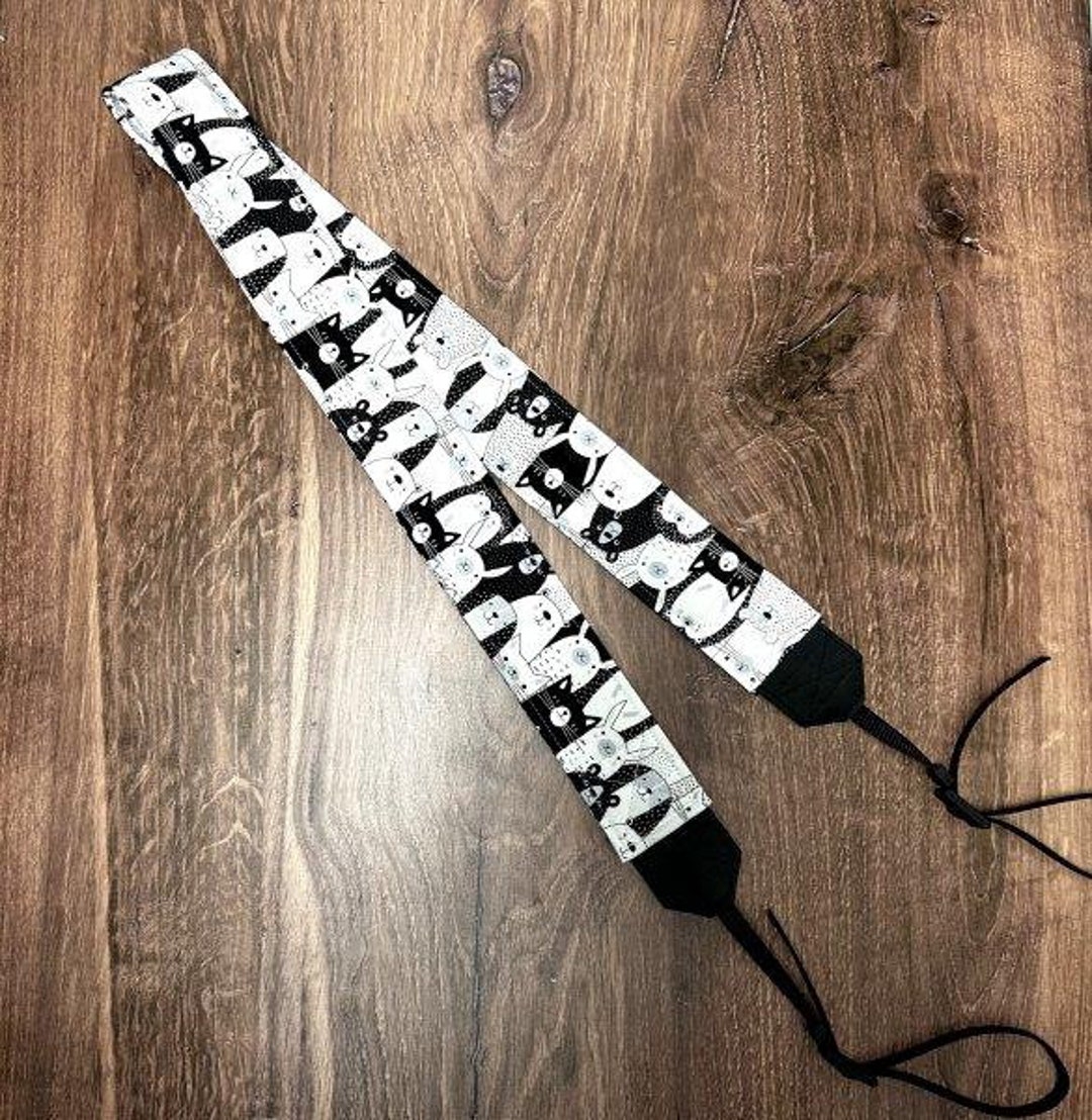 Woodland Adjustable Handmade Fabric Camera Strap - DSLR Strap ...