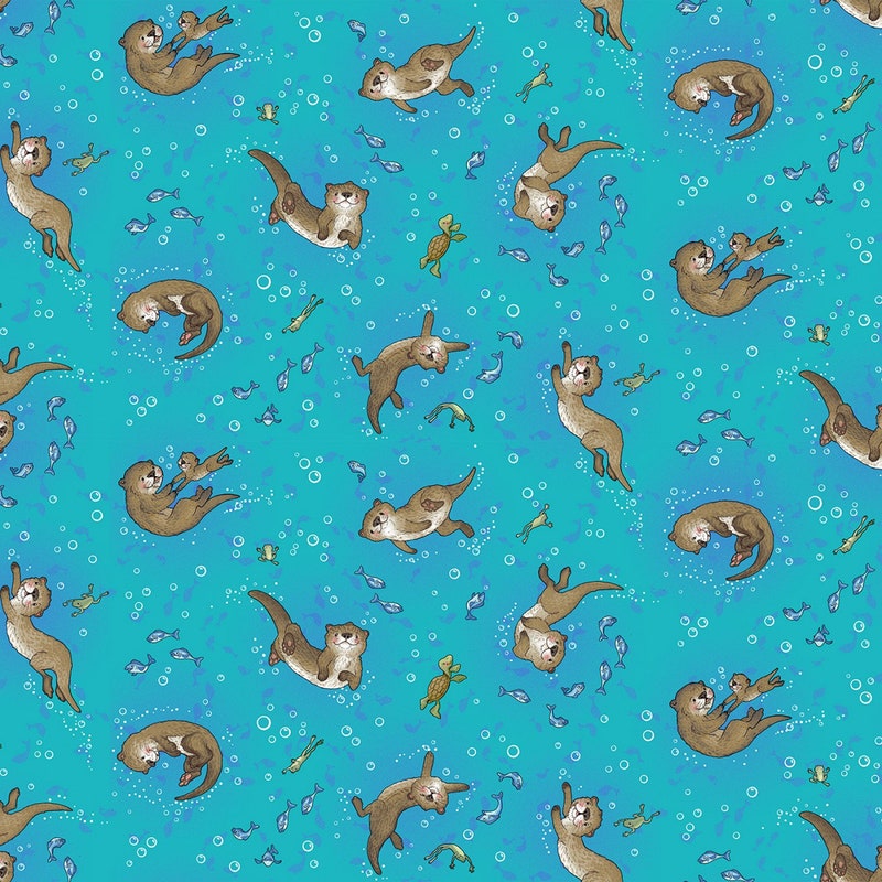 Otter Fabric - Etsy