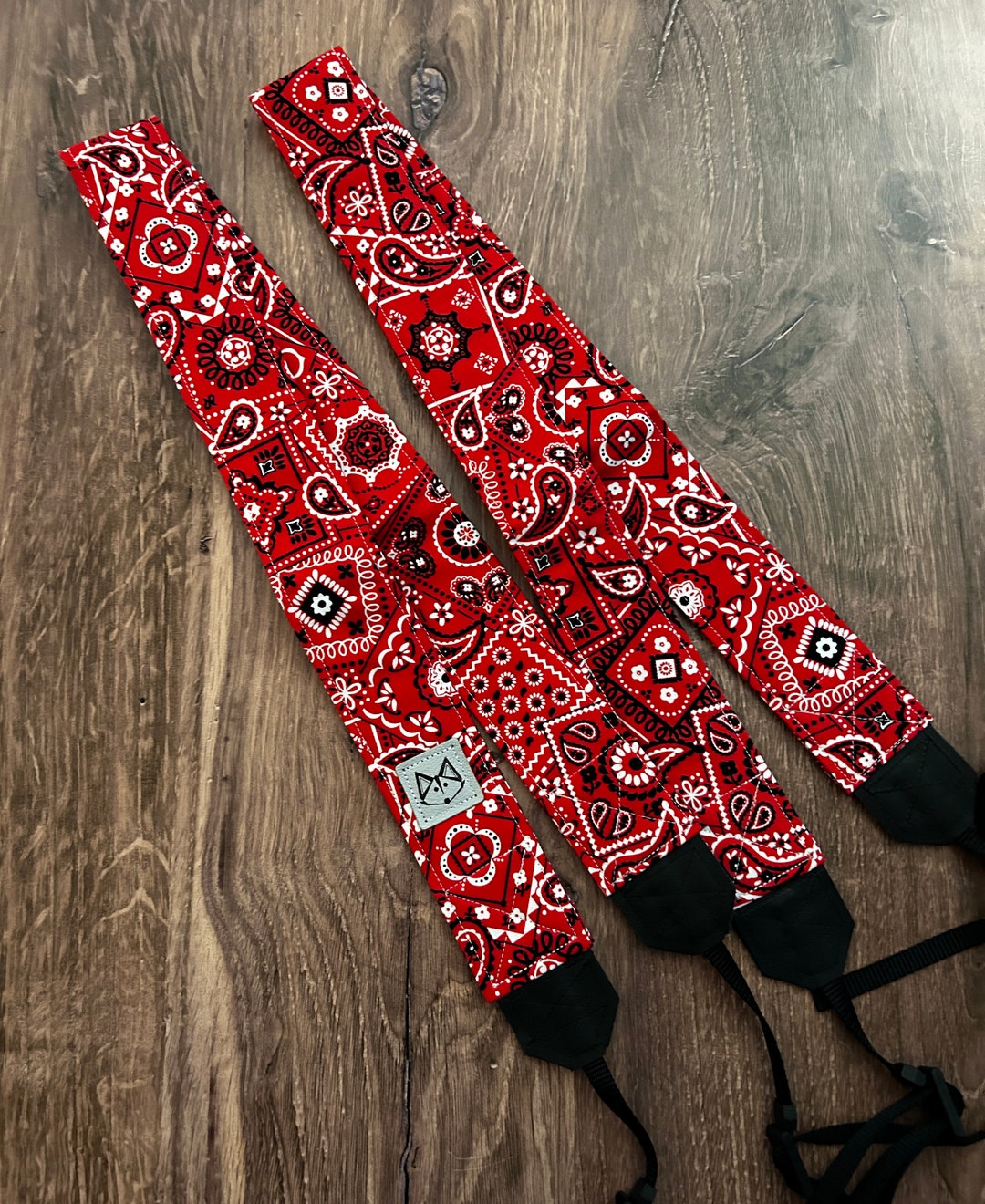 Bandana Adjustable Handmade Fabric Camera Strap - DSLR Strap ...