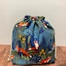 Fox Drawstring Bag Handmade Drawstring Bag Drawstring Backpack on the ...