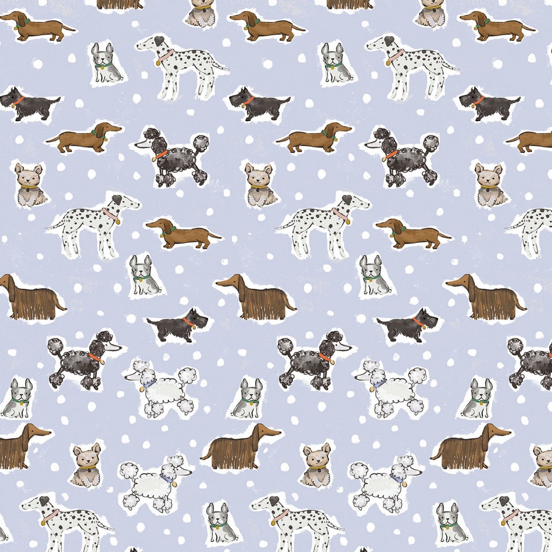 Dear Stella Cat Fabric - Lavendaer Stay Pawsitive - DS012424 - Ma Belle ...