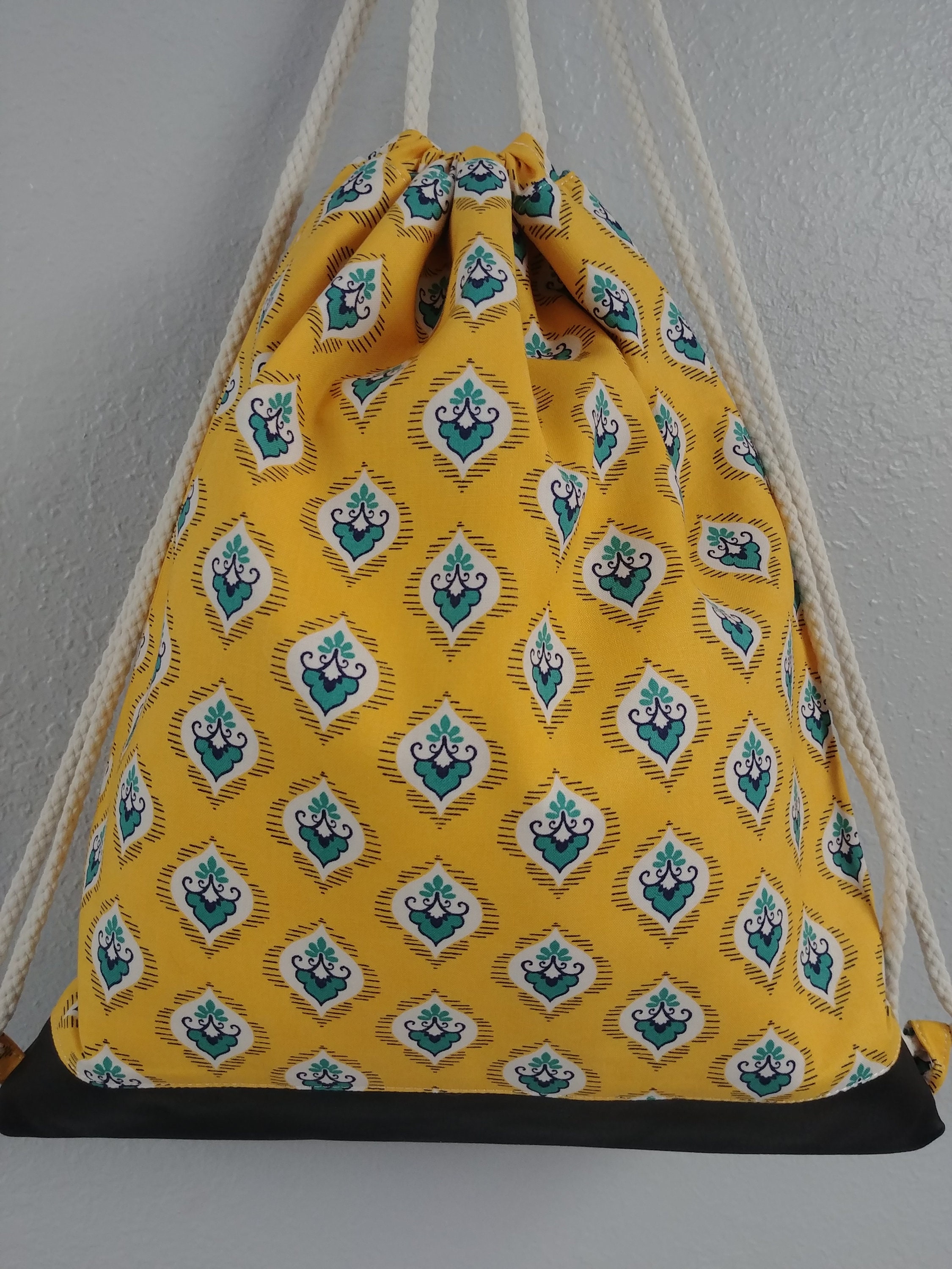 Flowers Drawstring Bag Handmade Drawstring Bag Drawstring | Etsy