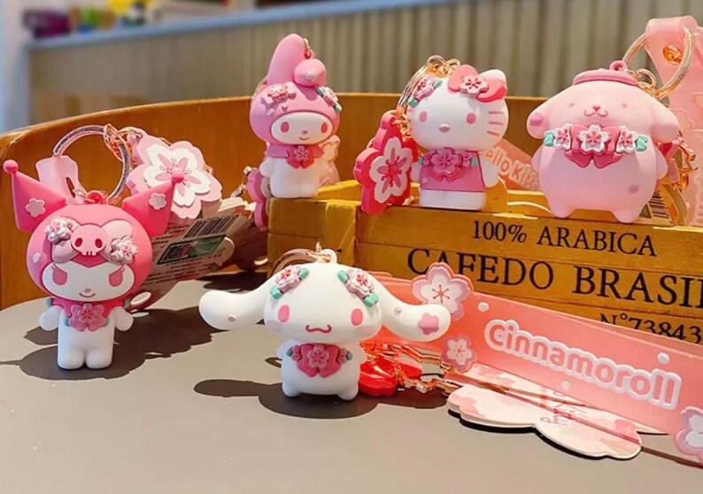 Sanrio Sakura Cherry Blossom Mascot Keychain - Etsy
