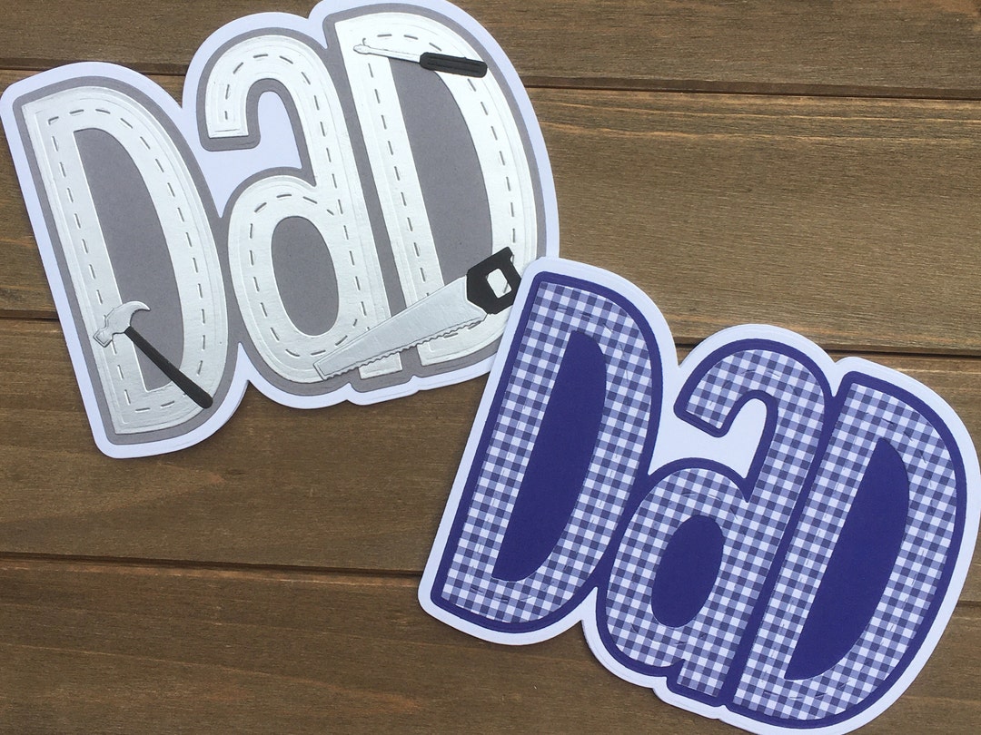 Dad Card, Dad Birthday Card, Fathers Day Card, Dad Themed Card, Large ...
