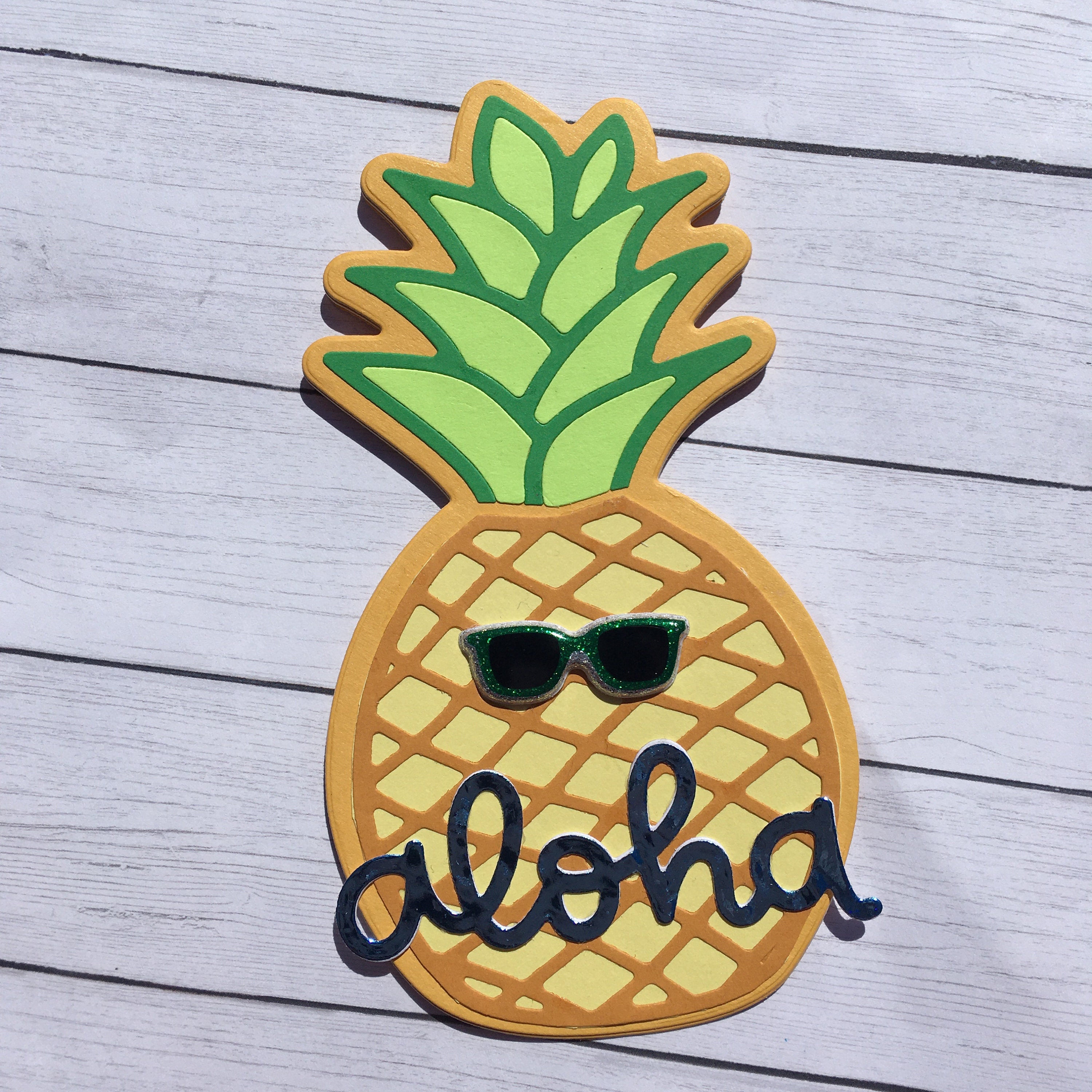 Pineapple Card, Pineapple Shaped Card, Pineapple Greeting Card - Etsy