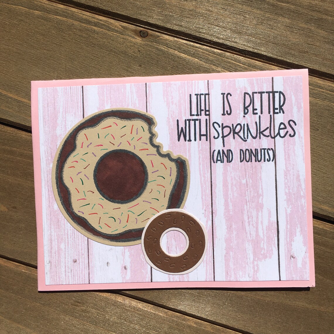 Donut Card, Doughnut Card, Sprinkles Cards, Coworker Card, Donut ...