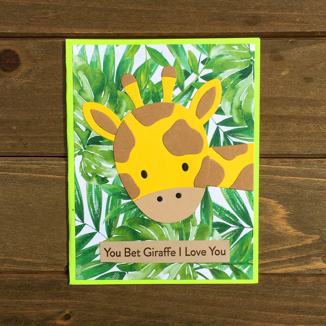Giraffe Card, Catch up Card, Thinking of You Card, Friendship Card ...