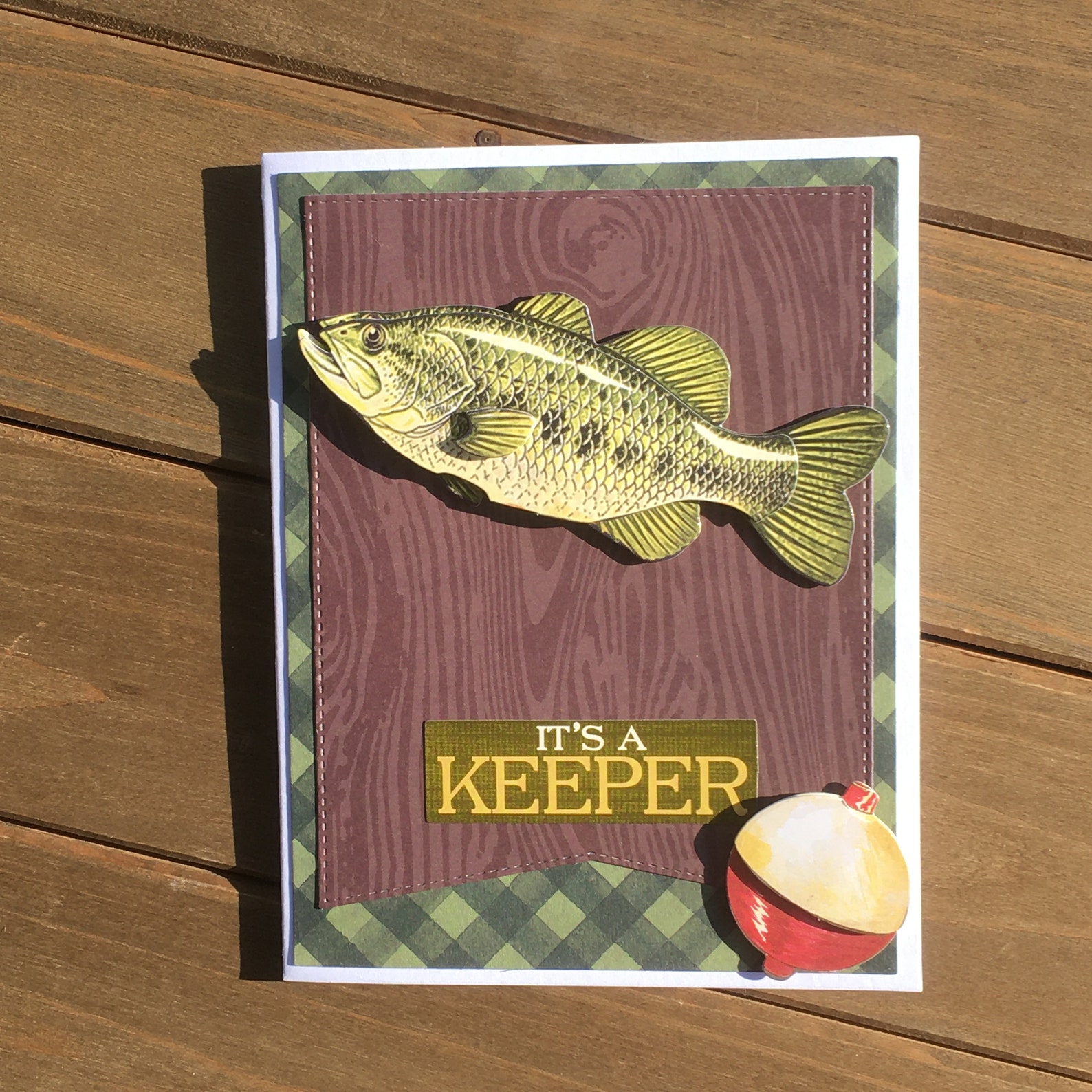 Fishing Card Father's Day Card Dad Birthday Card | Etsy