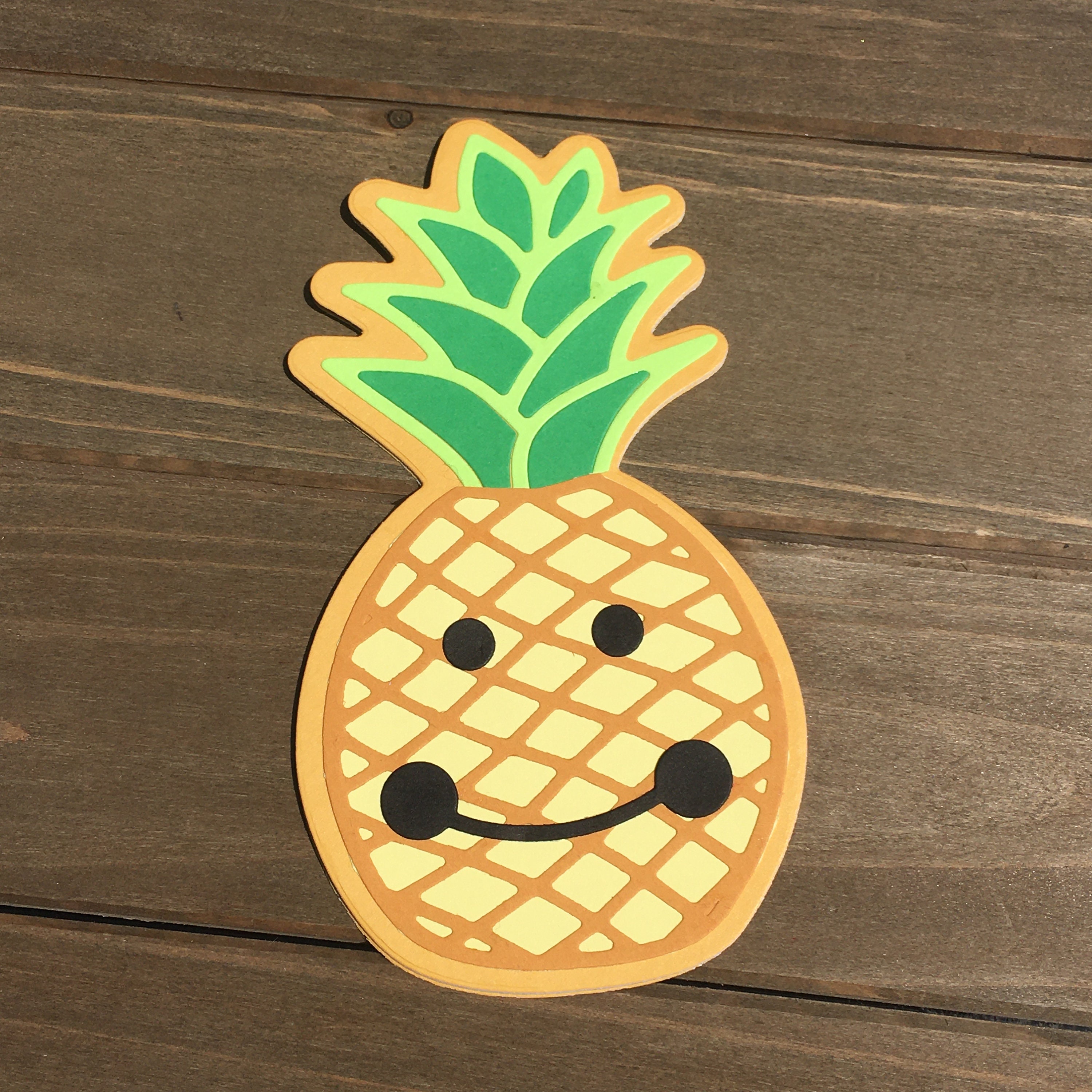 Pineapple Card, Pineapple Shaped Card, Pineapple Greeting Card - Etsy