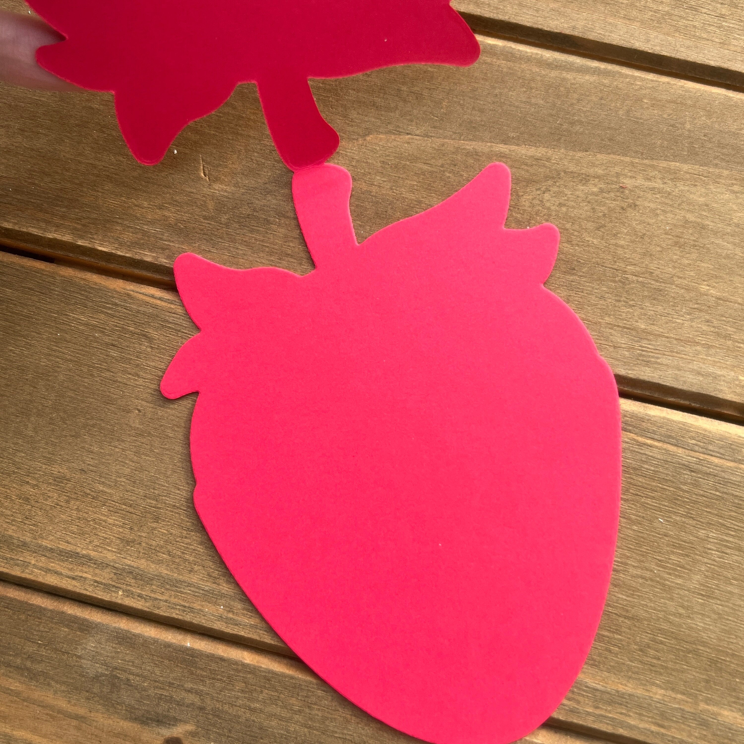 Strawberry Shaped Card, Strawberry Card, Summer Fruit Card, Strawberry ...