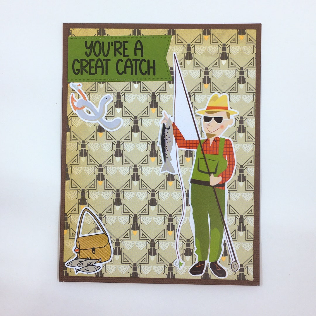 Fishing Card, Father's Day Card, Dad Birthday Card, Grandpa Card ...