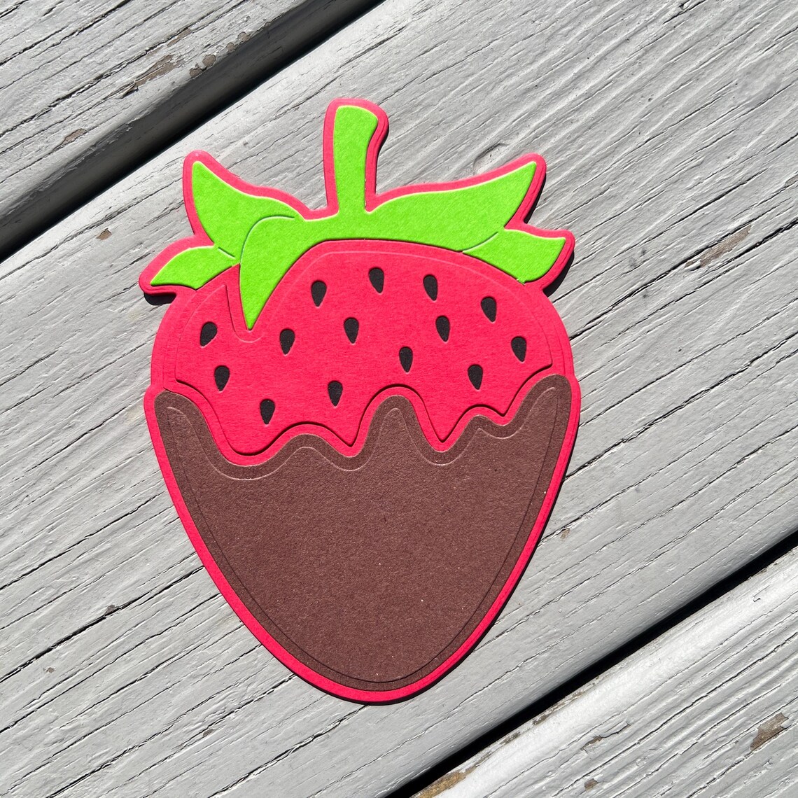 Strawberry Shaped Card, Strawberry Card, Summer Fruit Card, Strawberry ...