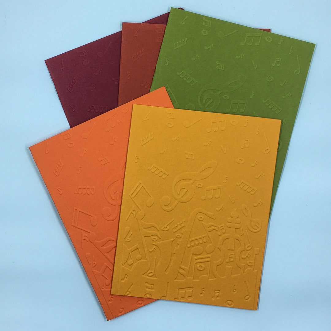 Music Notes Card Set, 5 Pack Cards, Notecard Set, Teacher Notecards ...