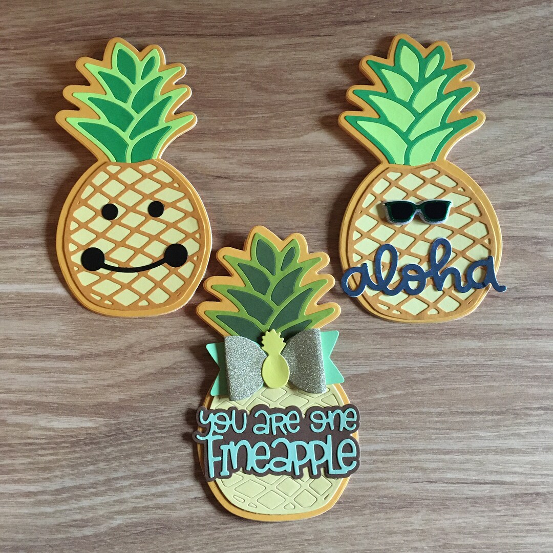 Pineapple Card, Pineapple Shaped Card, Pineapple Greeting Card - Etsy