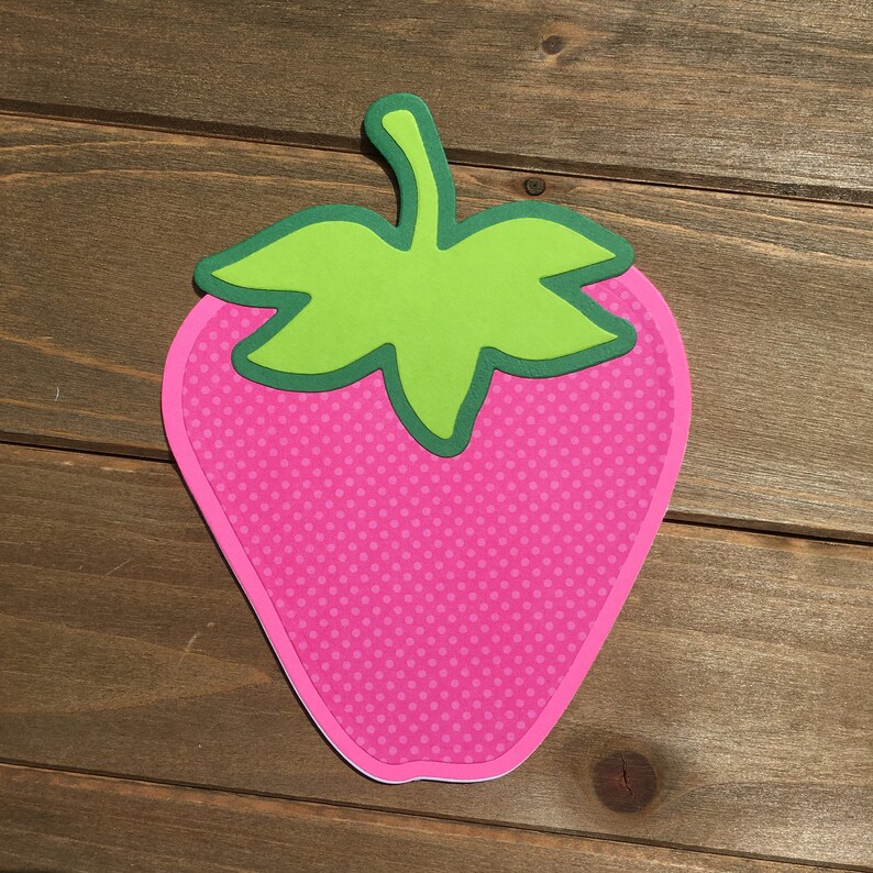 Strawberry Shaped Card, Strawberry Card, Summer Fruit Card, Strawberry ...