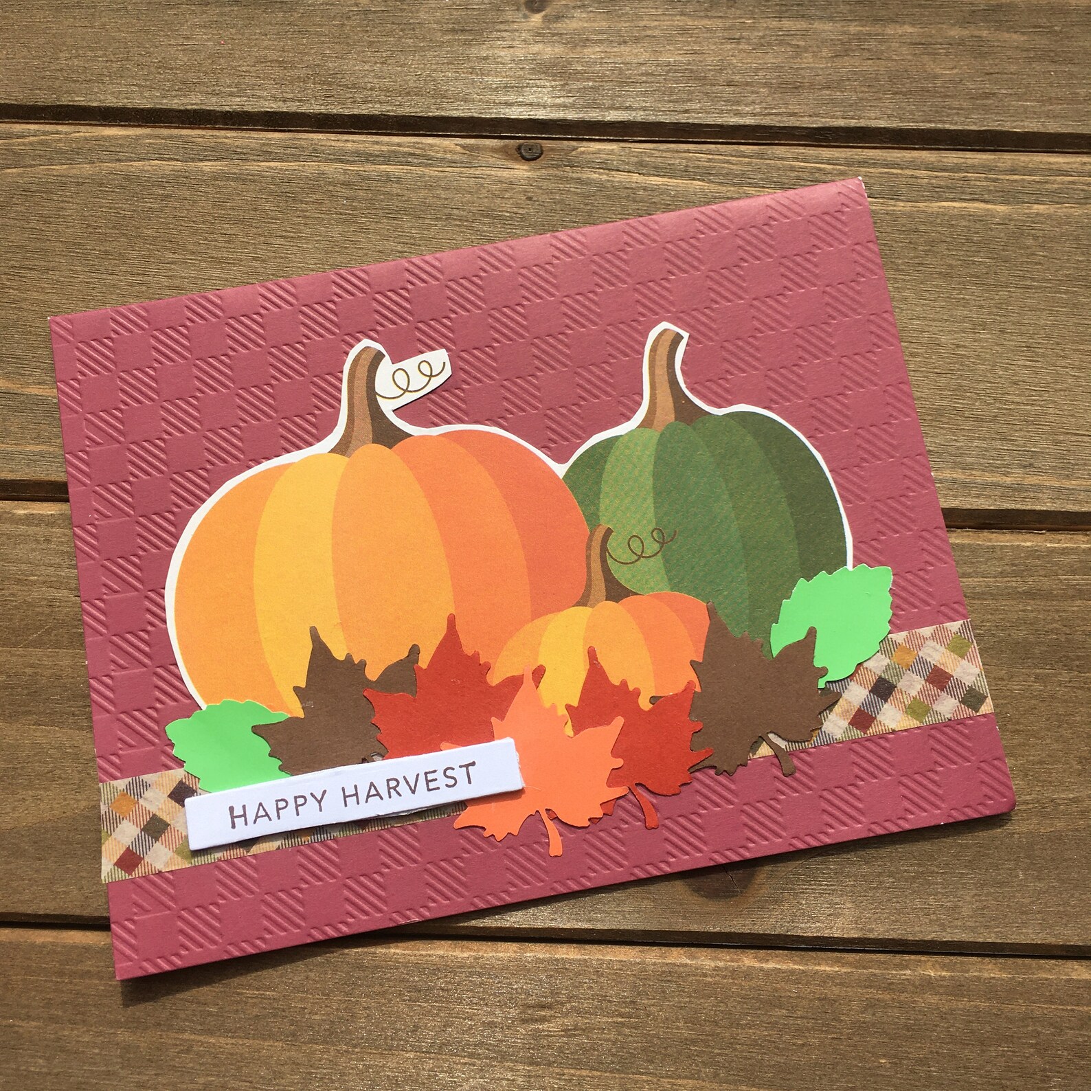 Fall Pumpkin Card, Hello Pumpkin Card, Blank Fall Card, Thanksgiving ...
