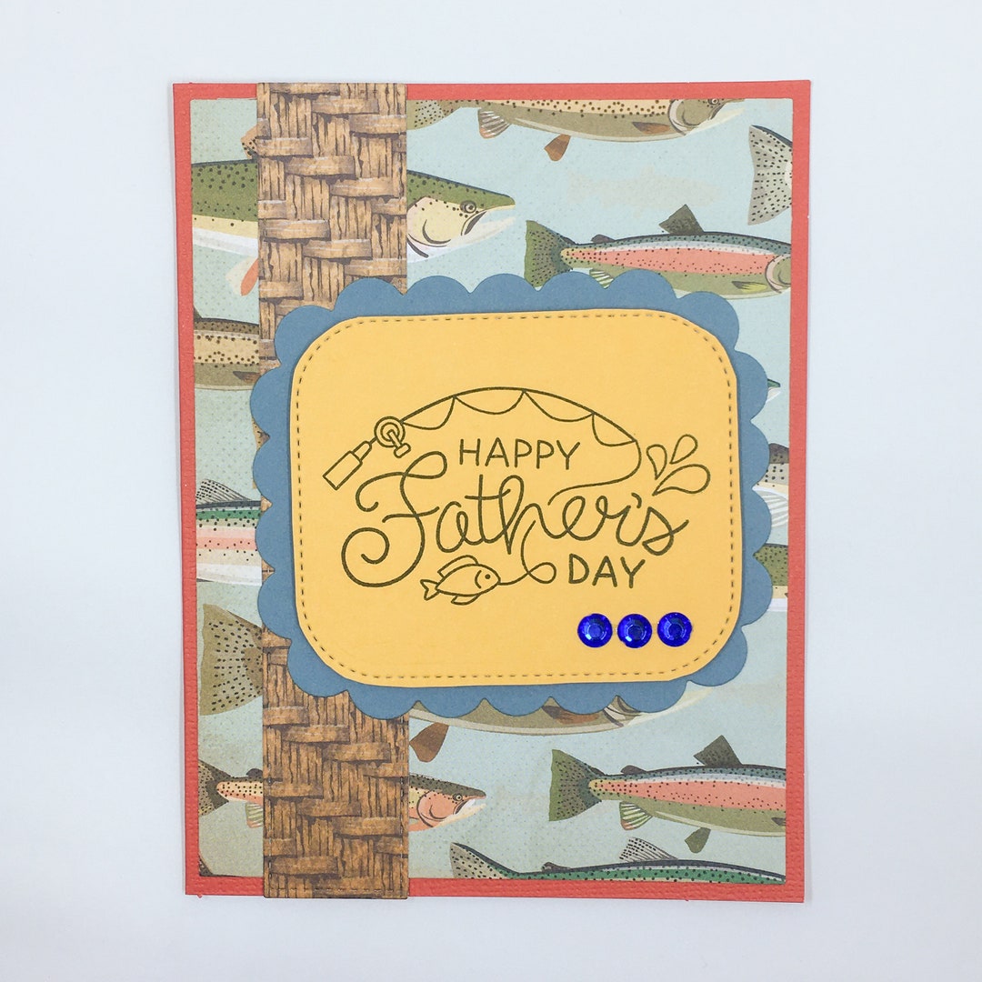 Fishing Card, Father's Day Card, Dad Father's Day Card, Grandpa Card ...