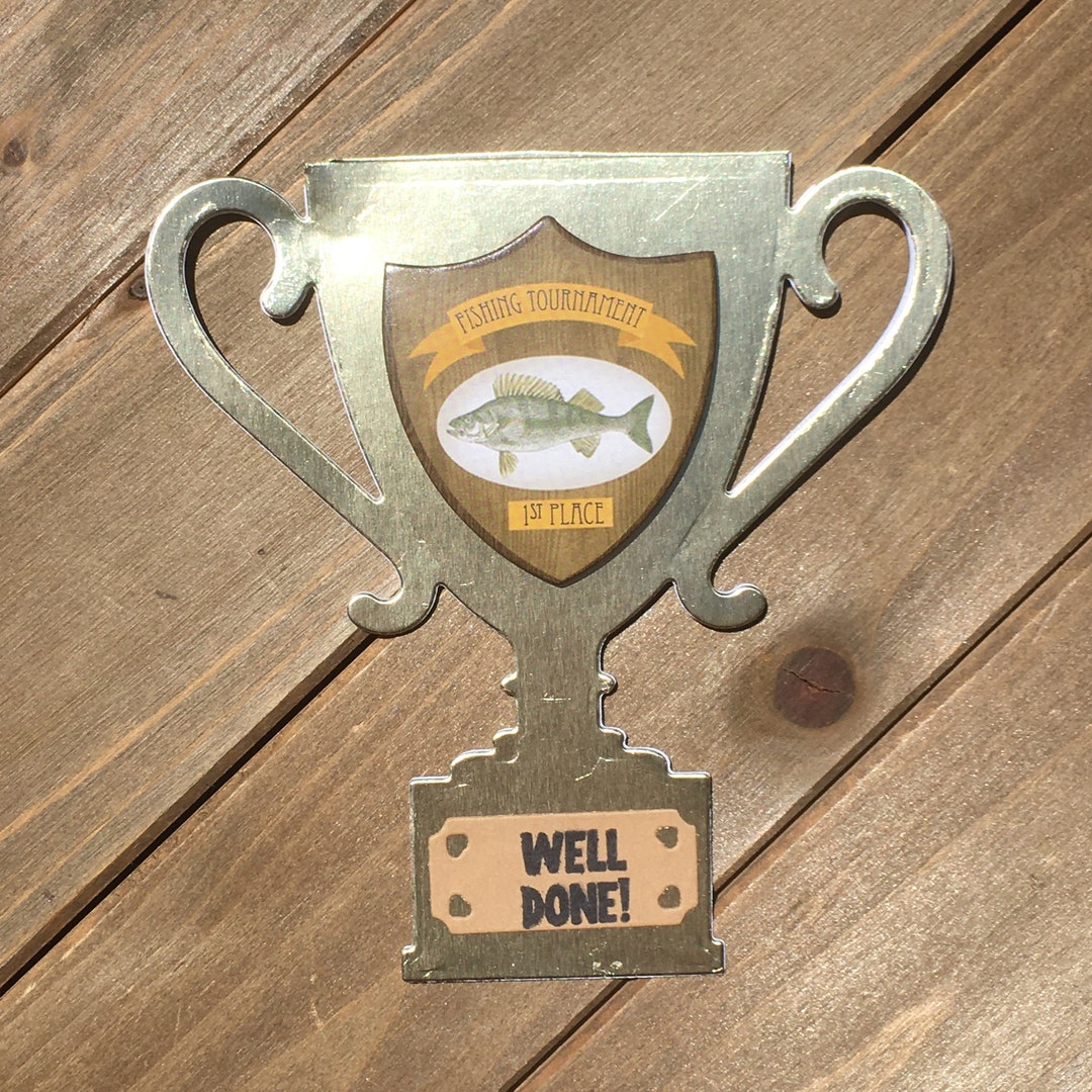 Trophy Card, Fishing Trophy Card, Fishing Card, Father's Day Card ...