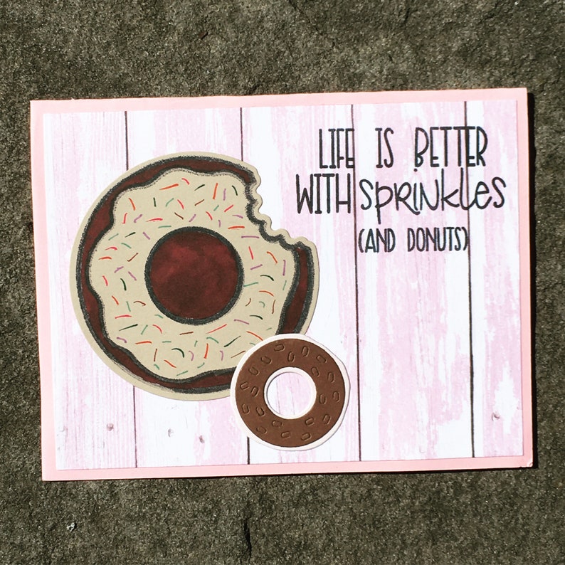 Donut Card, Doughnut Card, Sprinkles Cards, Coworker Card, Donut ...