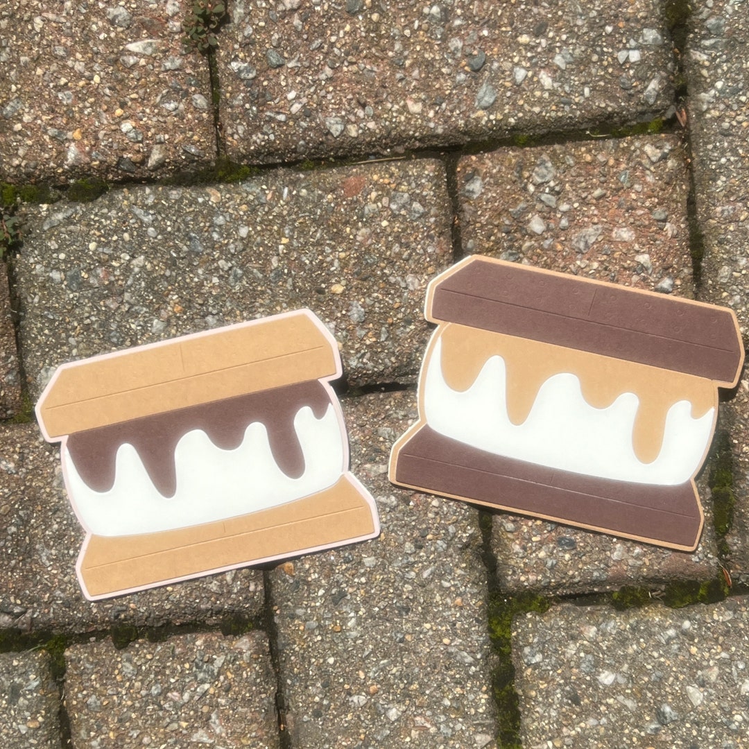 Camping Card, S’more Card, S’mores, Paper S’mores, Campfire Card, Food ...