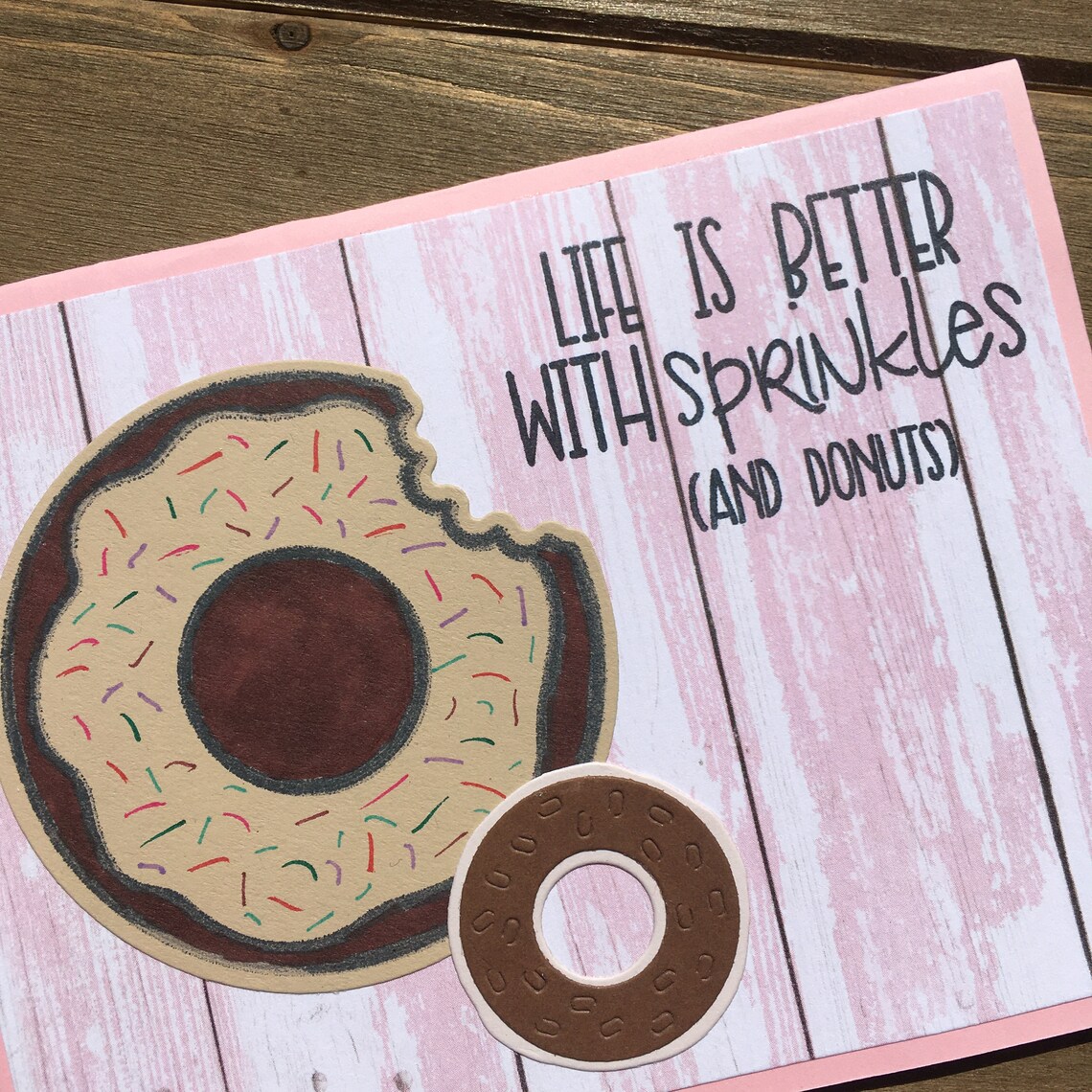 Donut Card, Doughnut Card, Sprinkles Cards, Coworker Card, Donut ...