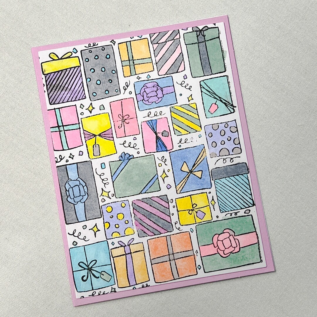 Birthday Present Card, Happy Birthday Card, Birthday Card, Happy ...