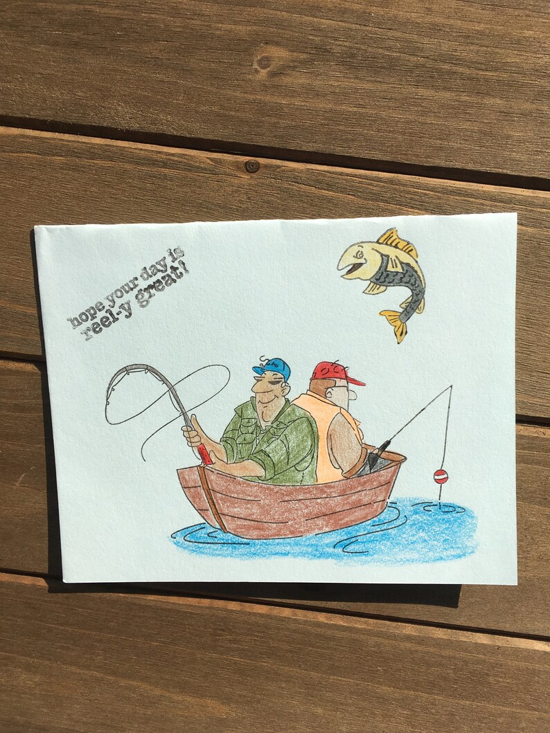 Grandpa Card boyfriend birthday Grandpa birthday card Fishing card ...