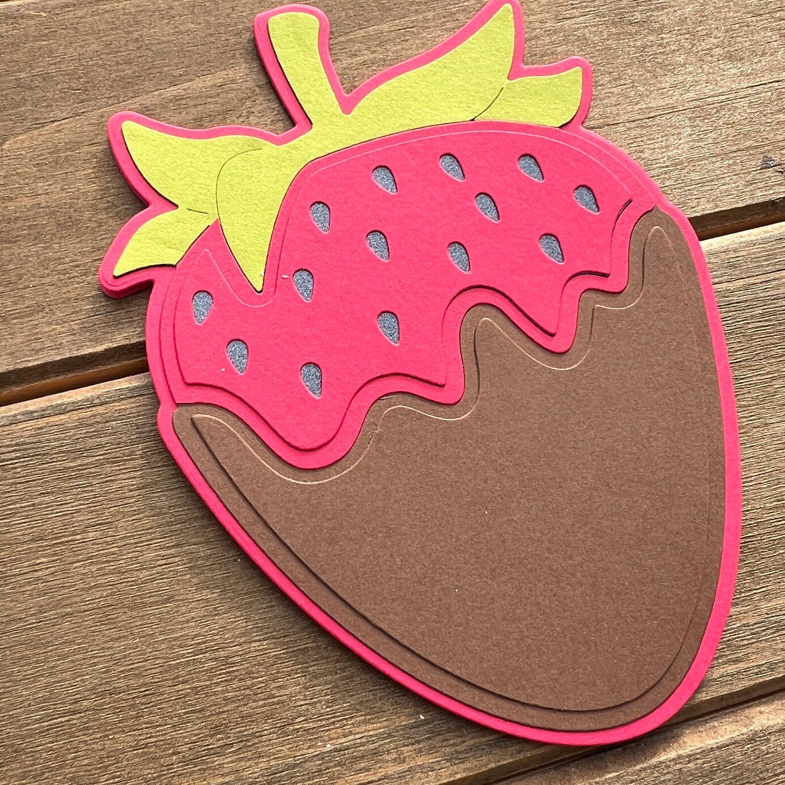Strawberry Shaped Card, Strawberry Card, Summer Fruit Card, Strawberry ...