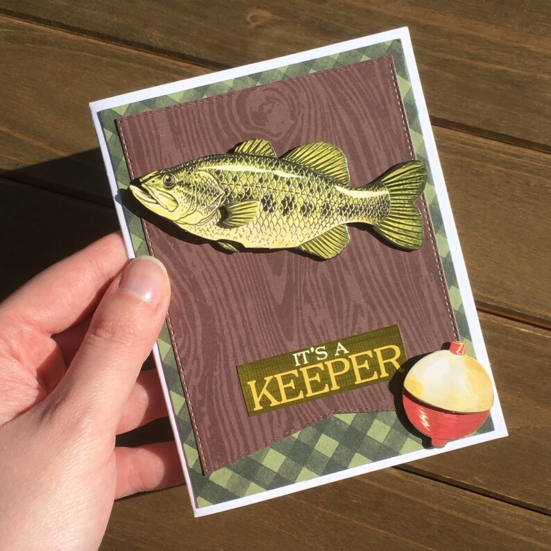 Fishing Card Father's Day Card Dad Birthday Card - Etsy