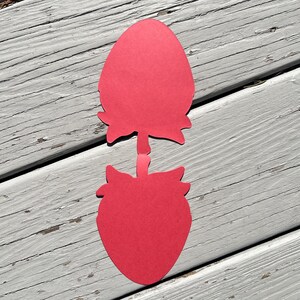 Strawberry Shaped Card, Strawberry Card, Summer Fruit Card, Strawberry ...