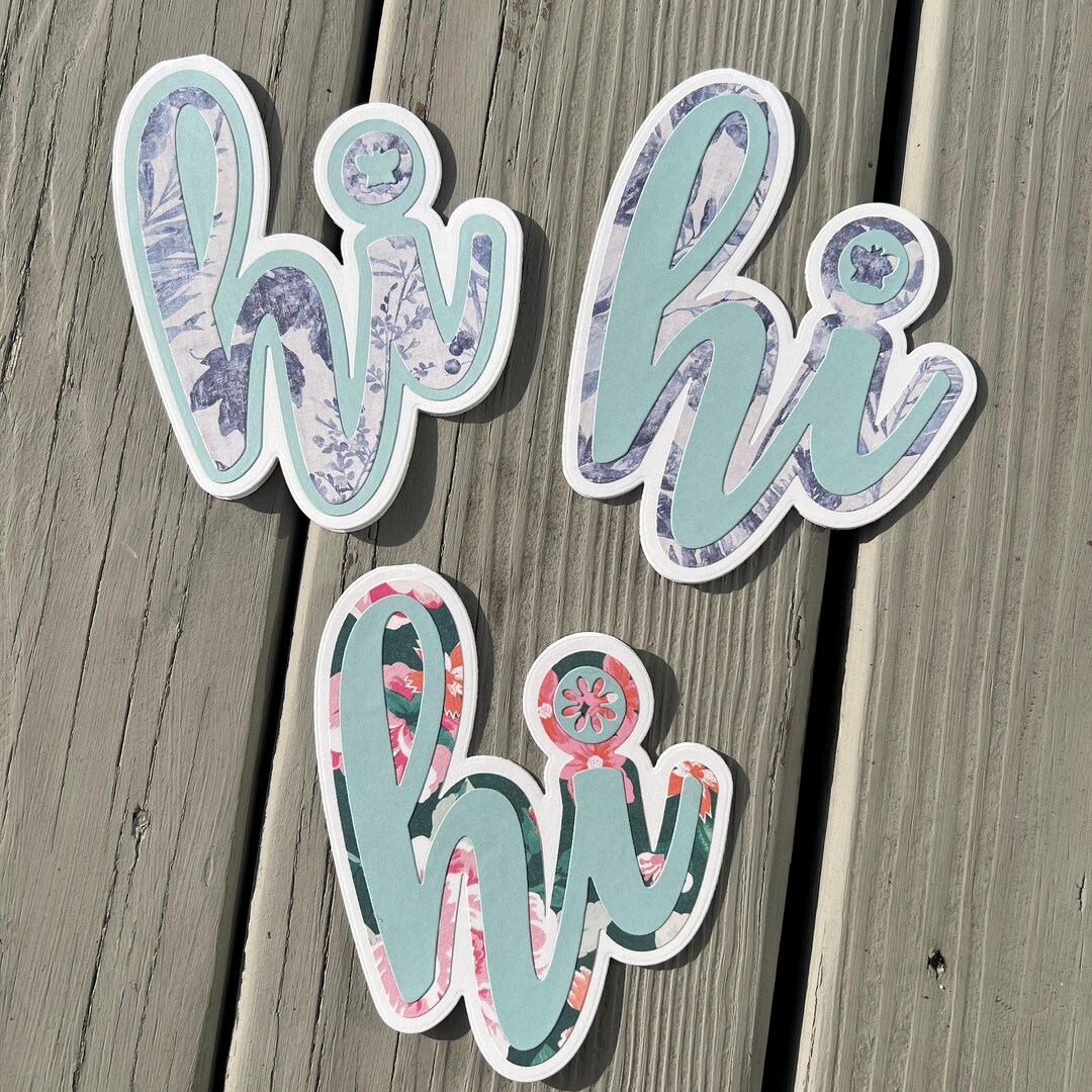Hello Card, Hi Card, Thinking of You Card, Greeting Card, Cute Hello ...