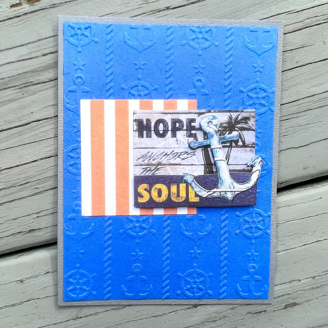 Hope Card, Thank You Card, Summer Thanks Card, Nautical Thanks Card ...