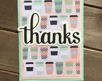 Printable Thanks A Latte Card 5 X 7 PDF Download Thank You - Etsy