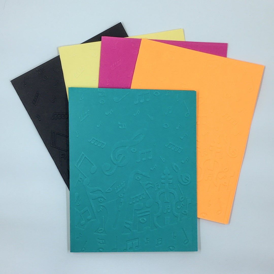 Music Notes Card Set, 5 Pack Cards, Notecard Set, Teacher Notecards ...