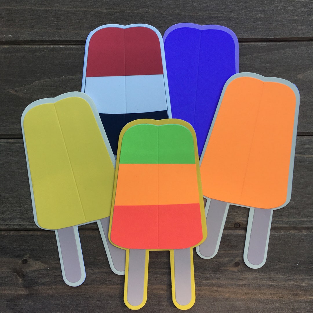 Ice Pop Card, Summer Ice Cream Card, Summer Birthday Card, Kids ...