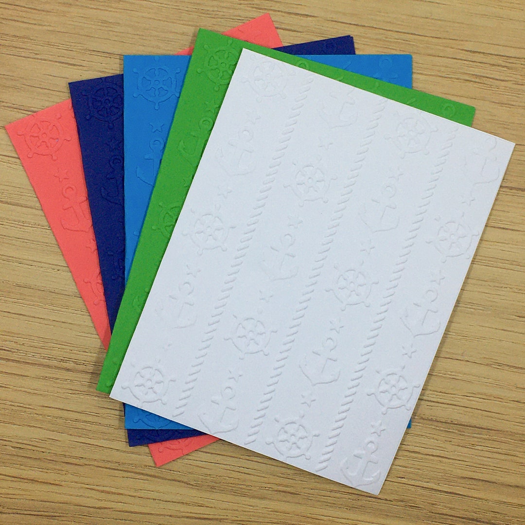 Anchor Cards, 5 Pack Cards, Summer Note Cards, Nautical Card Set ...