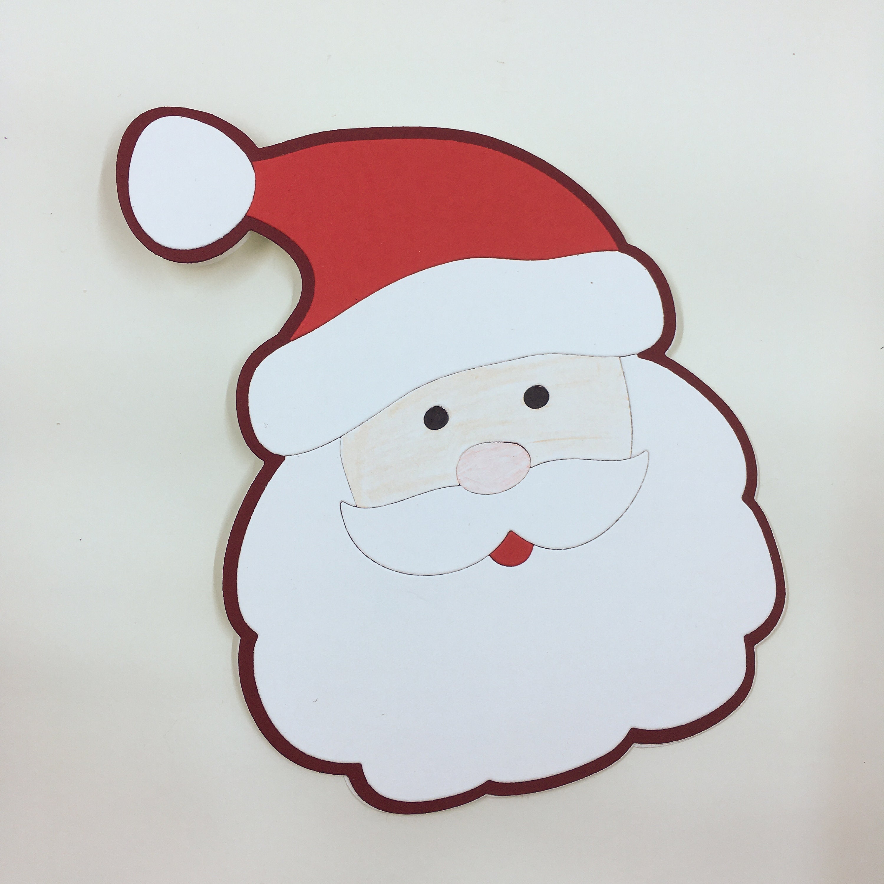 Christmas Card Santa Card Secret Santa Card Holiday Card - Etsy