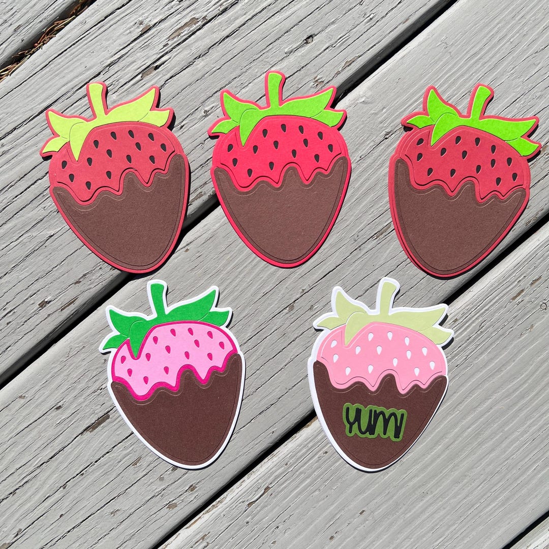 Strawberry Shaped Card, Strawberry Card, Summer Fruit Card, Strawberry ...