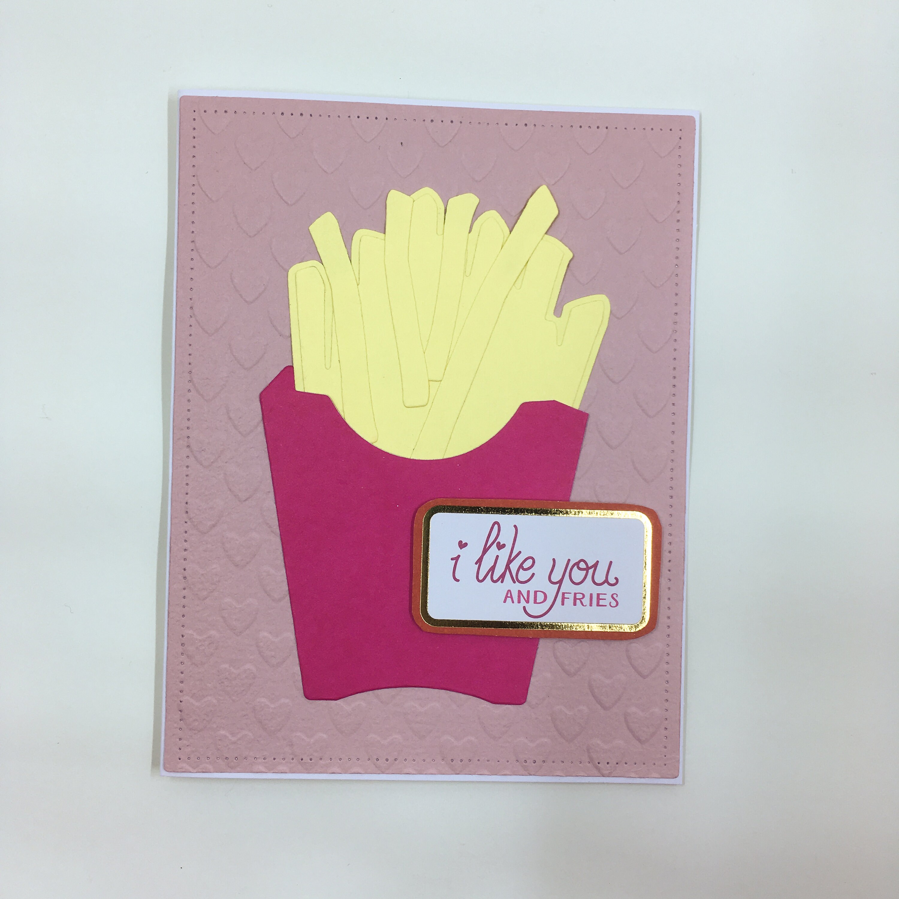 Fries Card, French Fries Card, Anniversary Card, Love Card, Love Fries ...