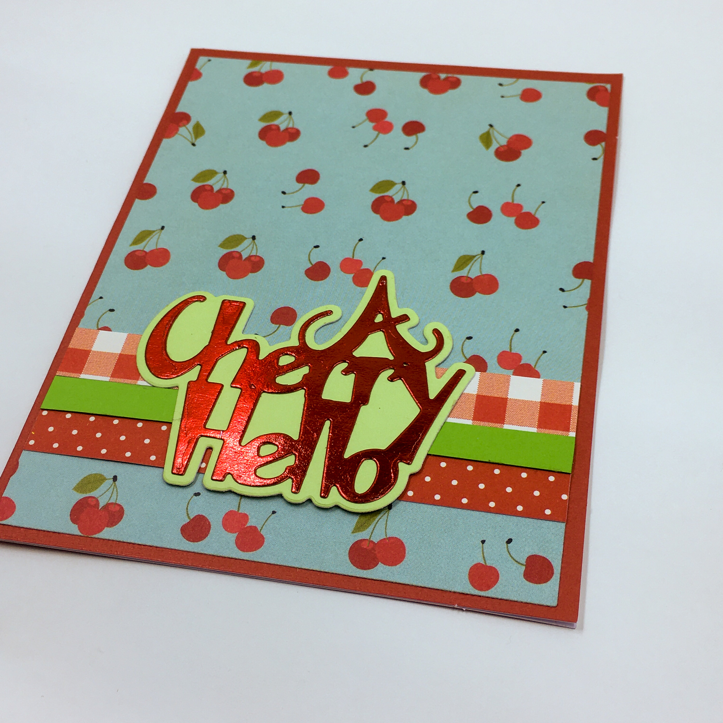 A Cherry Hello Hello Card Thinking of You Card Cherry Card - Etsy