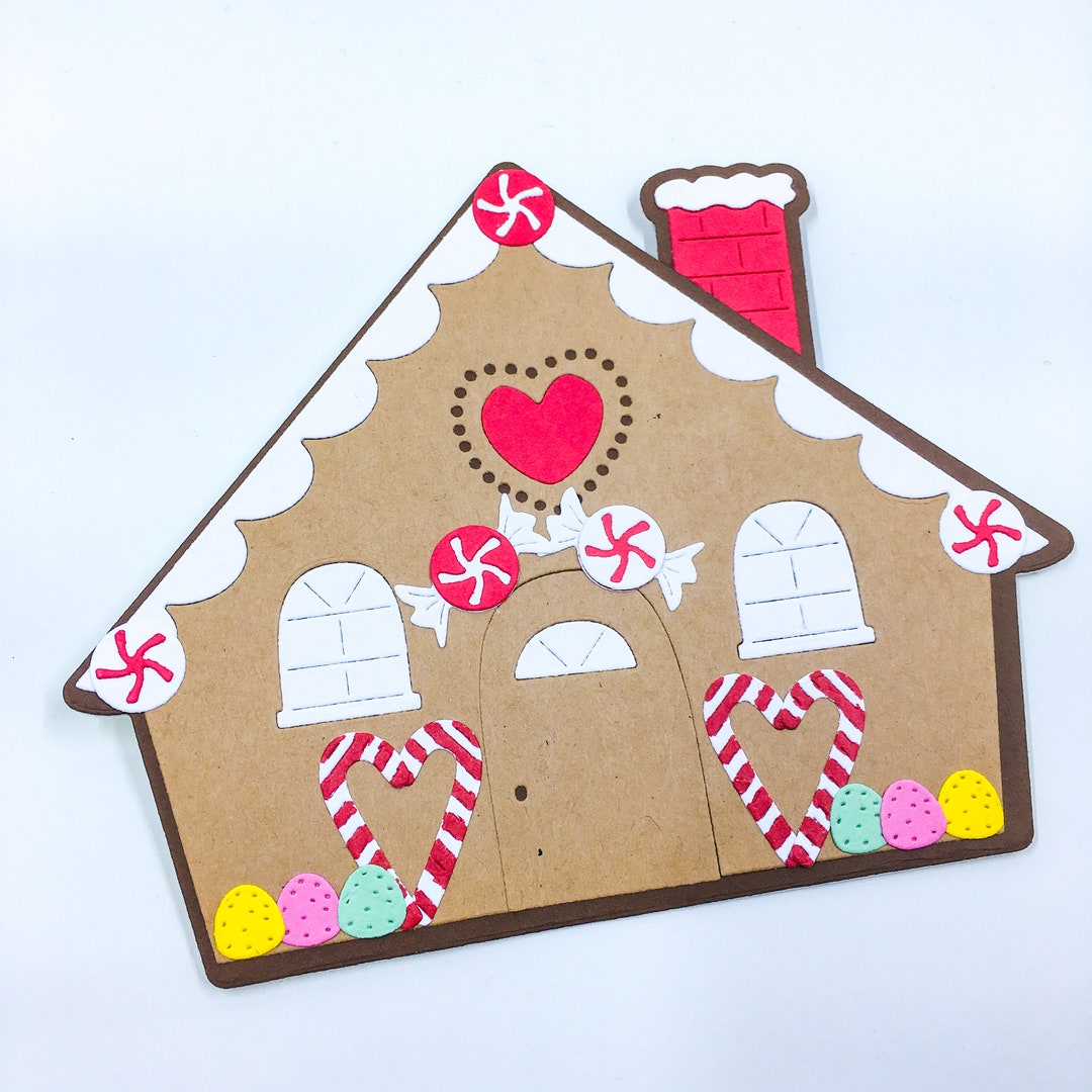Gingerbread House Card, Gingerbread House, Christmas Card, Baking ...