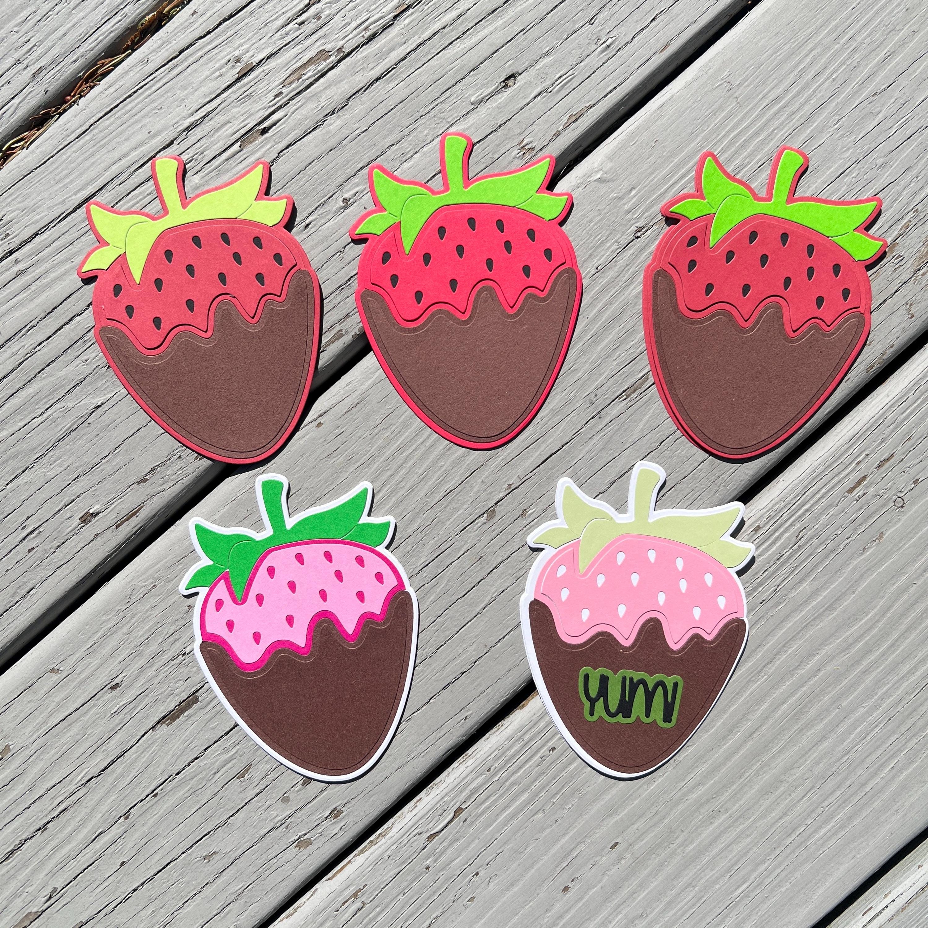 Strawberry Shaped Card, Strawberry Card, Summer Fruit Card, Strawberry ...